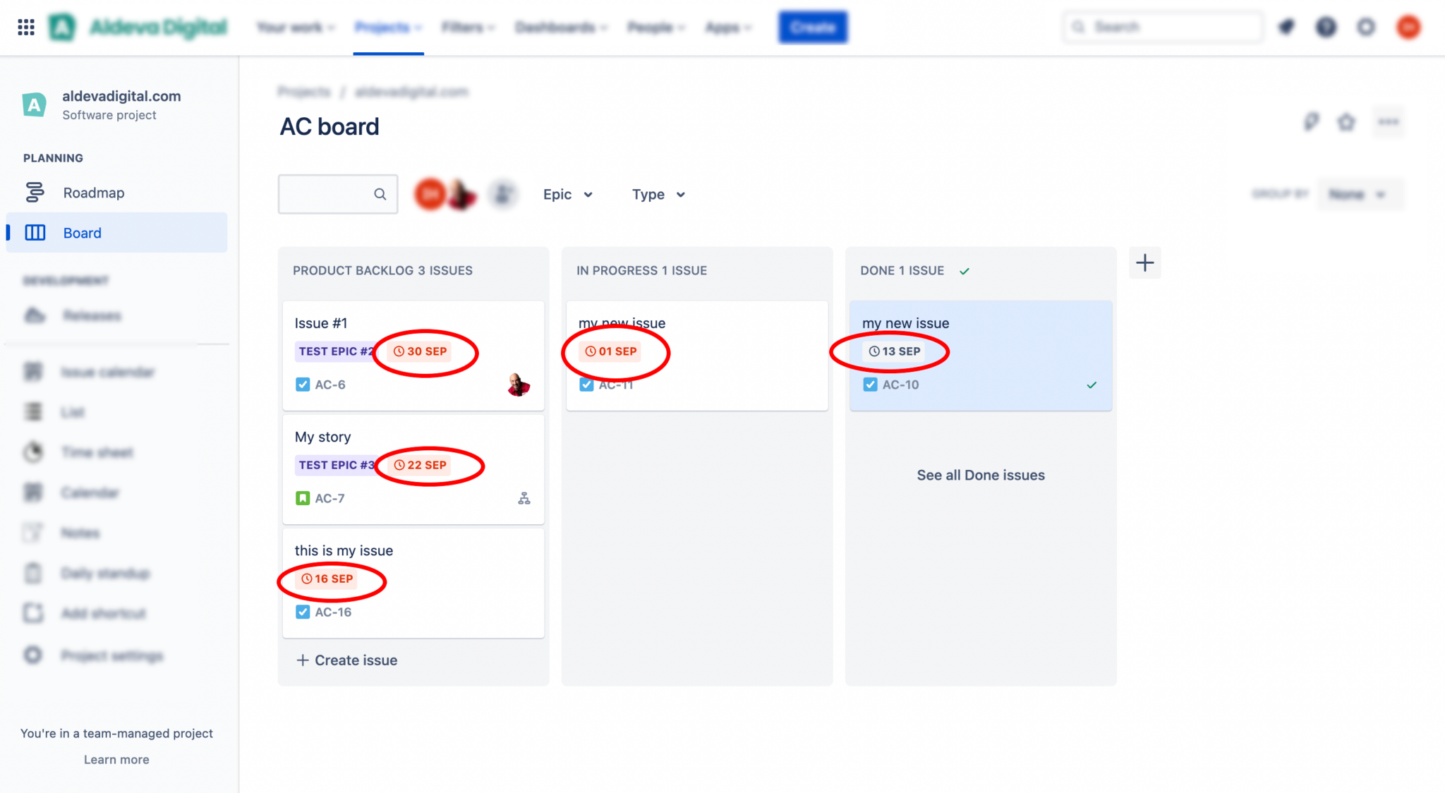 Getting started with “Issue Calendar for Jira” | ALDEVA Digital